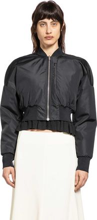 Jil Sander Taffeta Cropped Bomber Jacket