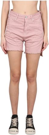 Rick Owens Femme, Shorts, Rose, Taille: W28 Short En Denim