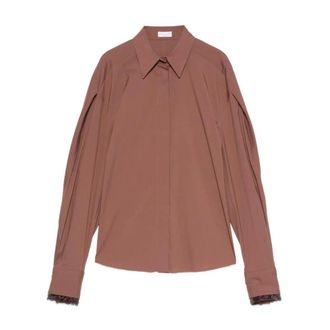 Brunello Cucinelli Damen, Blusen & Hemden, Braun, LGr&ouml;&szlig;e