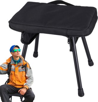 Generic Reisehocker | Leichter Klappstuhl mit maximalem Gewicht von 80 kg | Klapphocker f&uuml;r, Wandern, Rucksackreisen, Picknick, Outdoor, Garten, Hof