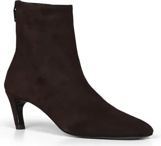 Toteme Suede Mid-Heel Ankle Boots - Brown
