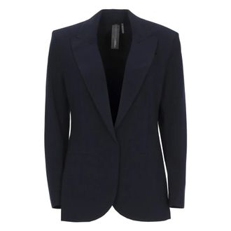 Norma Kamali Femme, Vestes, Bleu, Taille: 40 FR Blazer Crois&eacute;