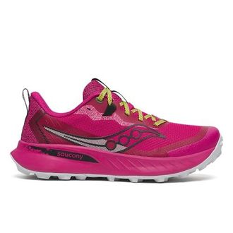 Saucony Chaussures de course Peregrine 15 pour femme, Magenta/noir, 7