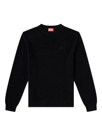 Diesel pull à logo brodé - Noir