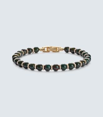 David Yurman Armband Spiritual Beads aus H&auml;matit mit 18kt Gelbgold (750/1000) und Diamanten