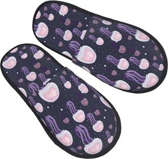 Generic Pantoufles DHiver Roses Violet R&eacute;utilisables Slippers Antid&eacute;rapant Chaussons DInt&eacute;rieur Pour Femmes Spa Homme L