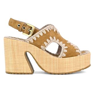 Mou Femme, Chaussures, Brun, Taille: 36 EU Sandales &agrave; talons hauts