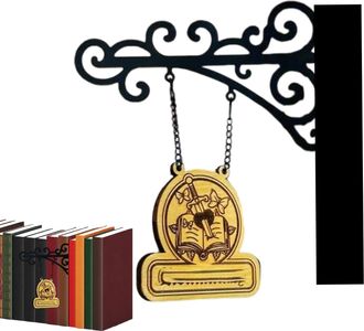 Generic B&uuml;cherhafte Wandkunst - Leseschild zum Aufh&auml;ngen, dekorativer Buchliebhaber- | Regaldekorationszubeh&ouml;r f&uuml;r Zuhause, B&uuml;ro, Klassenzimmer, Bibliothek, L