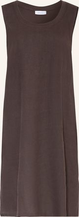 Darling Harbour Darling Harbour Kleid Im Materialmix Mit Leinen braun