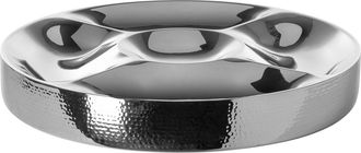 Fink große 4-Fach Edelstahl Snackschale 37 cm runde Servierschale mit Unterteilung