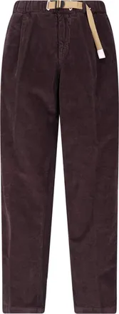 White Sand Corduroy Belt Trousers