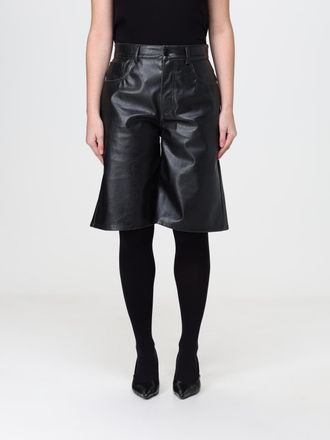 Maison Margiela Knielange Kunstleder-Shorts mit hoher Taille