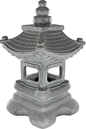 Design Toscano AL20001 Chengdu Pagoda Asiatische Laterne, Greystone-Finish