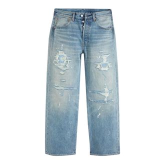 Levi's Homme, Jeans, Bleu, Taille: W34 L32 501 Loose Larkspur Painter DX