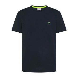 Sun 68 Homme, Tops, Bleu, Taille: 3XL T-Shirt Piquet S/S