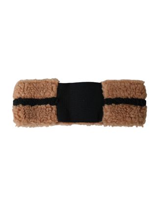 Dolce & Gabbana Brown Black Fleece Wool Head Band Hat Men And Virgin Cotton