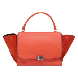 Celine Sac Trapeze Pre-owned - Femme - Pre-owned - Orange - Taille: ONE Size