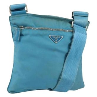 Prada Sac bandouli&egrave;re en nylon Pre-owned - Femme - Pre-owned - Bleu - Taille: ONE Size