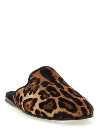 Dolce & Gabbana Mens Brown Calfskin Flats