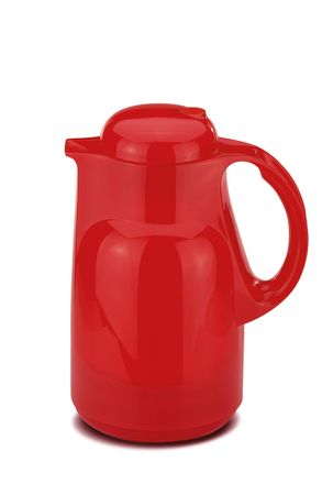 Rotpunkt Isolierkanne 490 HANNA 1,0 l | Zweifunktions-Drehverschluss | BPA-frei - gesundes trinken | Made in Germany | Warm + Kalthaltung | Glaseinsatz | gloss