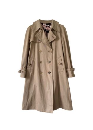 Red Valentino Beige Double Breasted Short Trench Coat Size 42