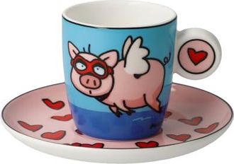 GOEBEL Espressotasse Ed Heck When Pigs Fly - Pop Art