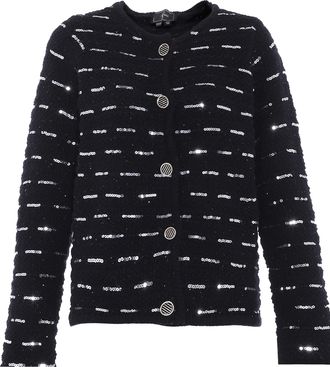 Faina Pailletten Damen schwarz