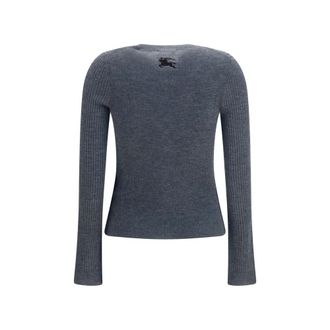 Burberry Womens Gray Cashmere Cardigan Clothing