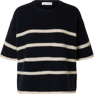 Selected Female Oberteil Kurzarm Wollgemisch