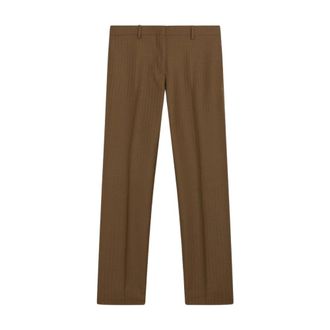 Burberry Ma&szlig;geschneiderte Hose aus Wollmischung - - Trousers - Damen - Braun - 2XS