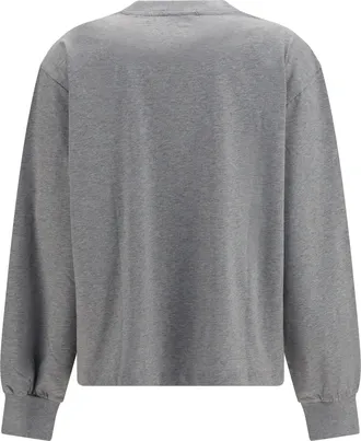 Ganni Isoli Teddy Forest Sweatshirt - Gray