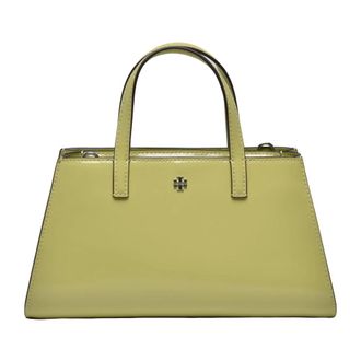 Tory Burch Emerson Patent Mini Tote - - Bags - Damen - Gr&uuml;n - ONE SIZE