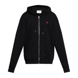 Ami Homme, Sweatshirts et sweats &agrave; capuche, Noir, Taille: XS De Coeur Zipped Sweat &agrave; capuche