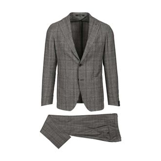 Tagliatore Montecarlo Prince of Wales Anzug - - Suits - Herren - Grau - 2XL