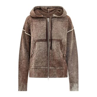 Diesel Femme, Sweatshirts et sweats &agrave; capuche, Brun, Taille: 38 FR M-Hermine Maglia