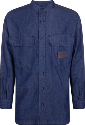 Emporio Armani Homme, Chemises, Bleu, Taille: XL Denim Shirt