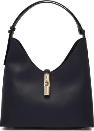 Furla Femme, Sacs, Bleu, Taille: ONE Size Goccia M Hobo Bag