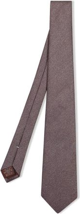 Canali Homme, Accessoires, Gris, Taille: ONE Size Micro Pattern Tie