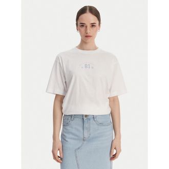 Guess T-Shirt W6RI20 K8HM0 Wei&szlig; Oversize