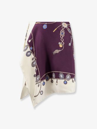Versace Printed silk twill miniskirt - VERSACE - gender_Woman