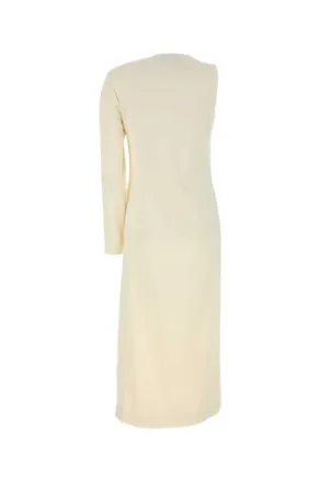 Gucci Womens Ivory Sabl&atilde;&copy; One-Shoulder Dress Abiti