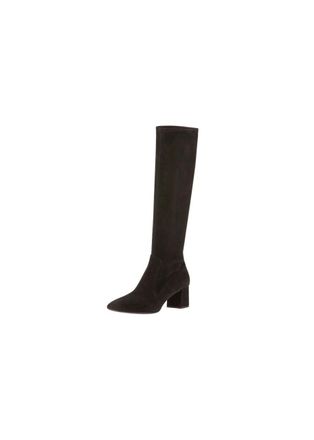 Prada Suede Square-Toe Knee Boots Size 35