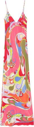 Pucci Kleid mit Orchidee-Print - Rot