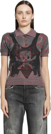 Vivienne Westwood Trompe LOeil Knit Polo Shirt