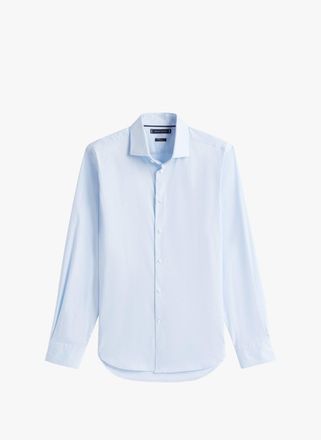 Tommy Hilfiger Chemise col classique en coton m&eacute;lang&eacute;
