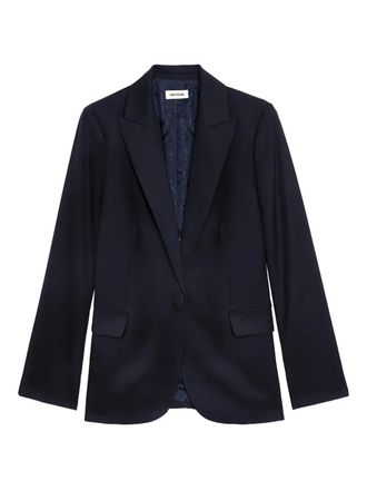 Zadig&Voltaire blazer boutonné en laine - Bleu