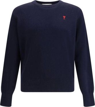 Ami Homme, Pulls, Bleu, Taille: L De Coeur Crew Neck Sweater