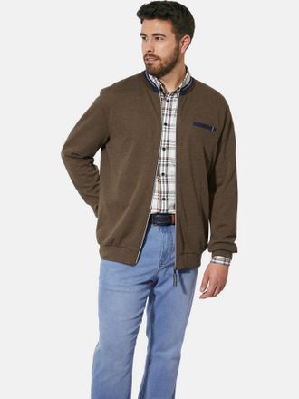 Charles Colby Sweatjacke DUKE RUPOLD mit feinen Kontrasten