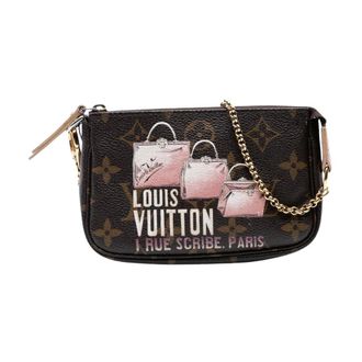 Louis Vuitton Sac bandouli&egrave;re orn&eacute; de cha&icirc;nes Pre-owned - Femme - Pre-owned - Brun - Taille: ONE Size