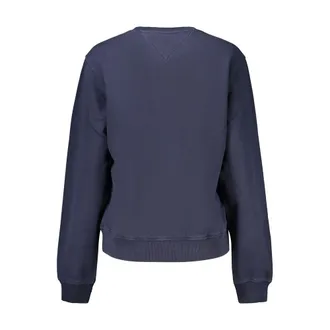 Tommy Hilfiger Logo-Print Cotton Sweatshirt - Blue